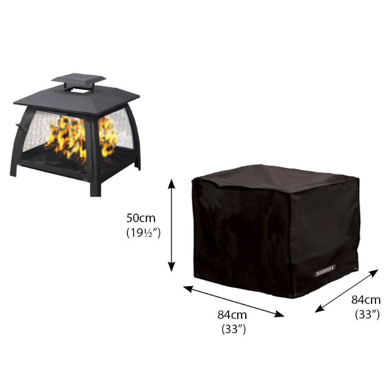 Classic Protector 6000 Small Round Fire Pit Cover - Black