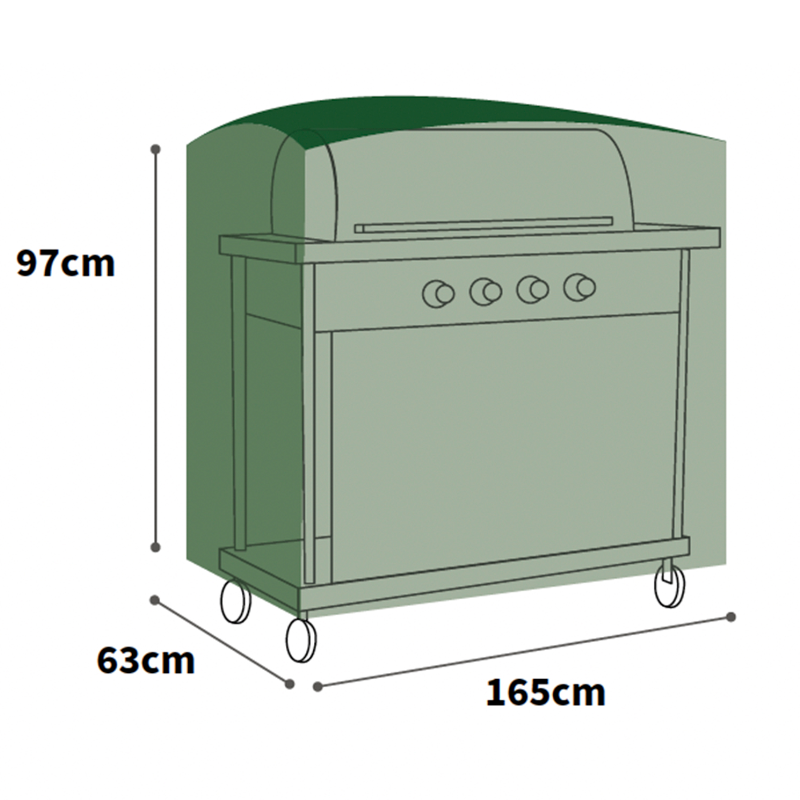 Ultimate Protector Trolley Barbecue Cover - Charcoal