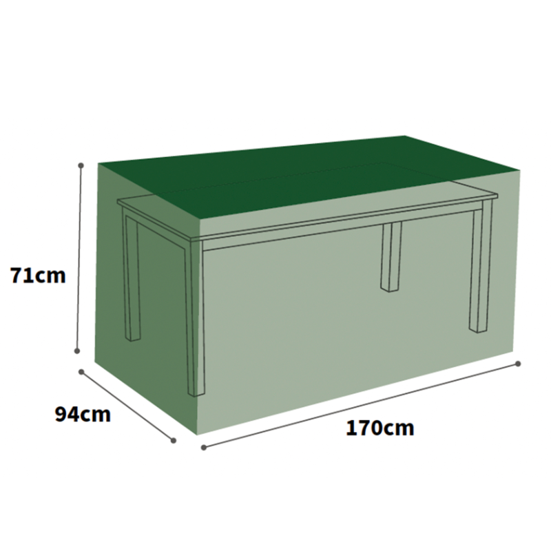 Classic Protector 5000 Rectangular Table Cover - 8 Seat - Green