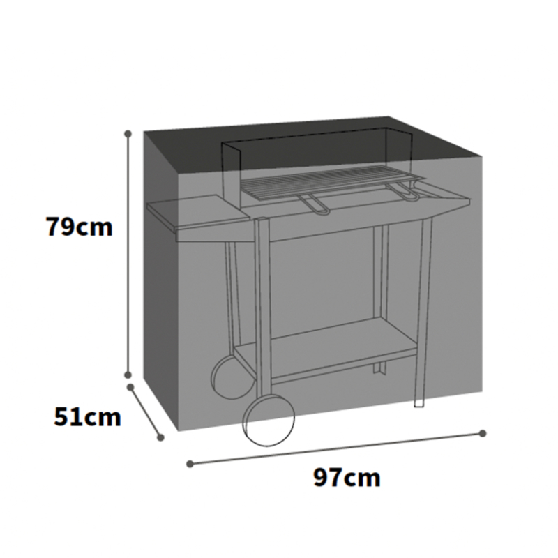 Classic Protector 2000 Trolley Barbecue Cover - Green / Black